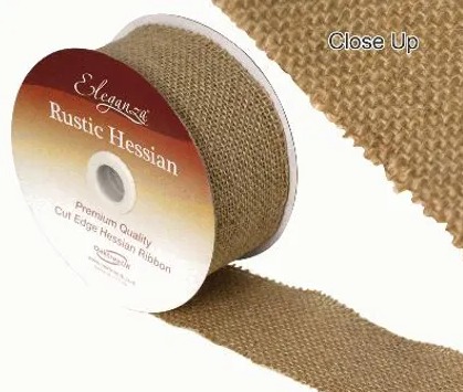 Rustic Hessian Cut Edge Natural